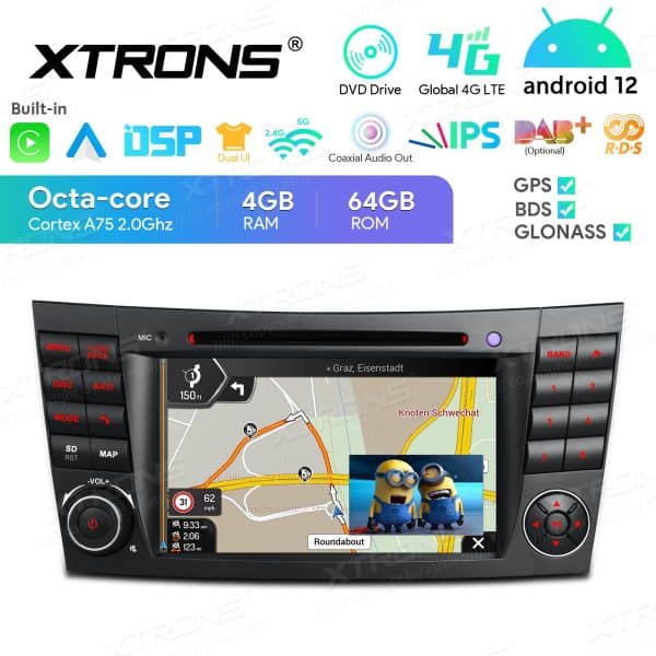 Xtrons IA72M211 7" Android 12 soitin MB W211 / W219 — SK-Autosound
